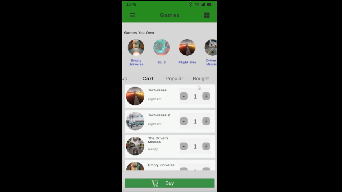 Mobile App UI Template