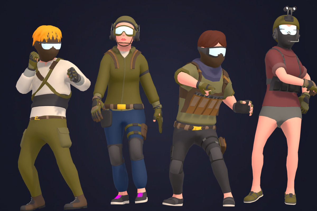 Customizable 3D Military Characters Pack Vol 1