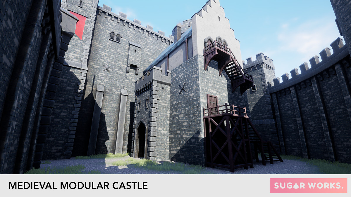 Modular Medieval Castle - Stylized Fantasy