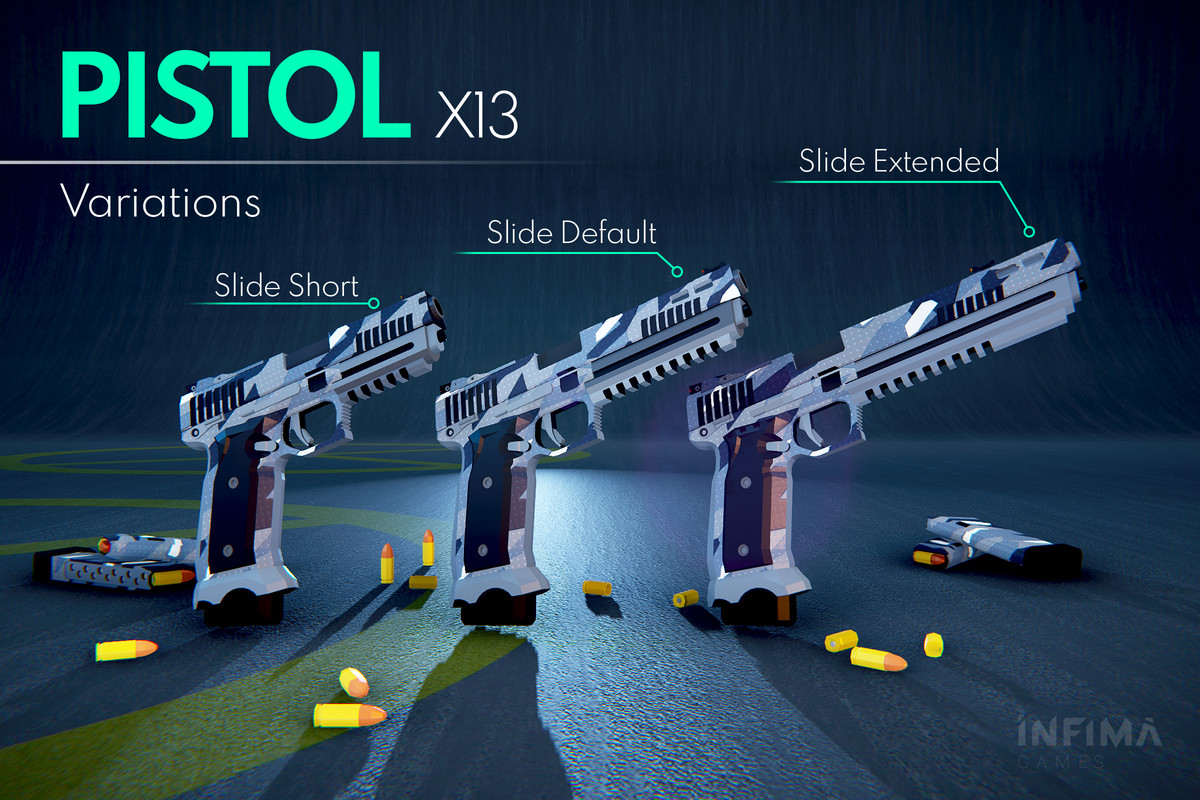 Low Poly Animated - Modern Guns Pack (Built-in)