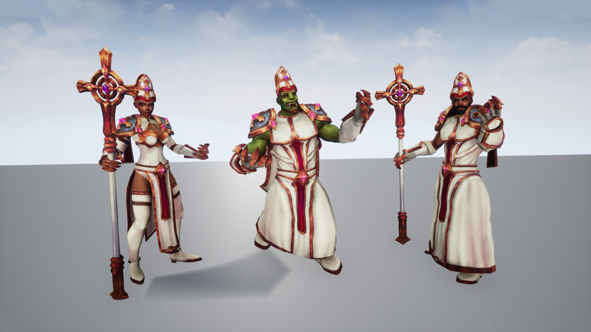 Stylized Fantasy Cleric Outfit
