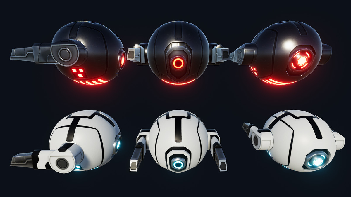 Sci-Fi Battle Drones