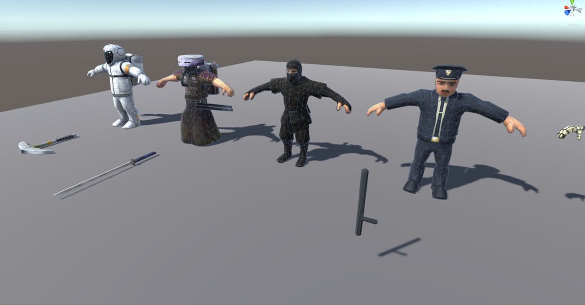 Low Poly Characters Pack Vol1