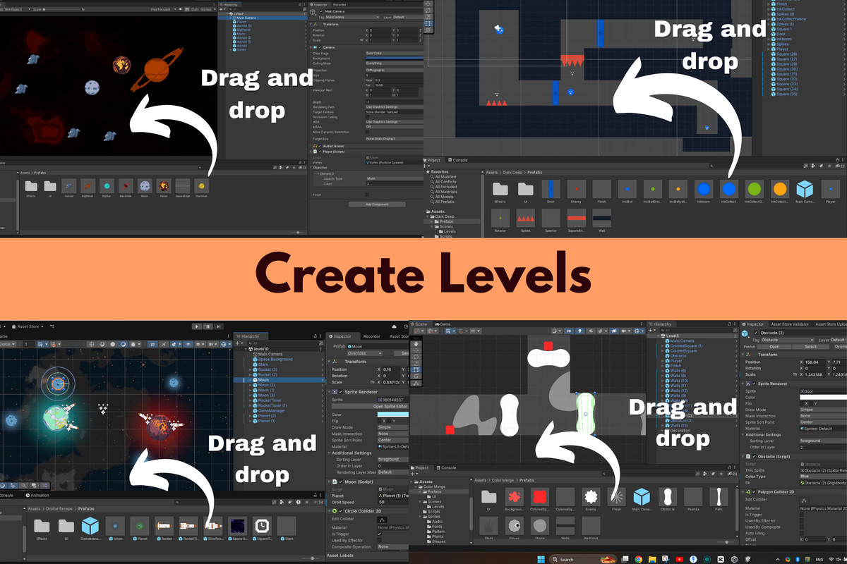 Unique 2D Game Templates Bundle