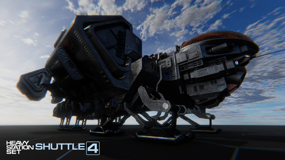 Sci-Fi Heavy Station Set SHUTTLE-4