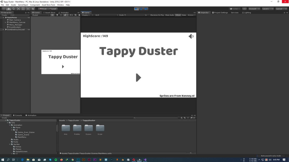 Tappy Duster - Complete Game Template