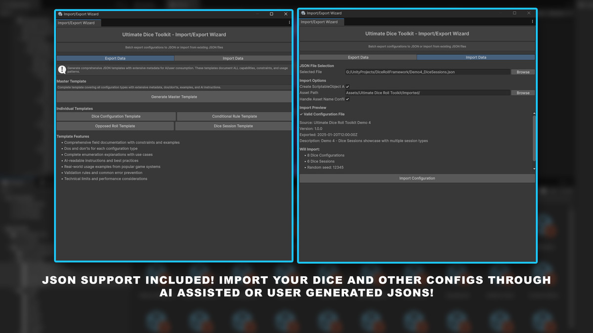 Ultimate Dice Toolkit: Advanced Dice Rolling & Rule API Systems w/JSON support