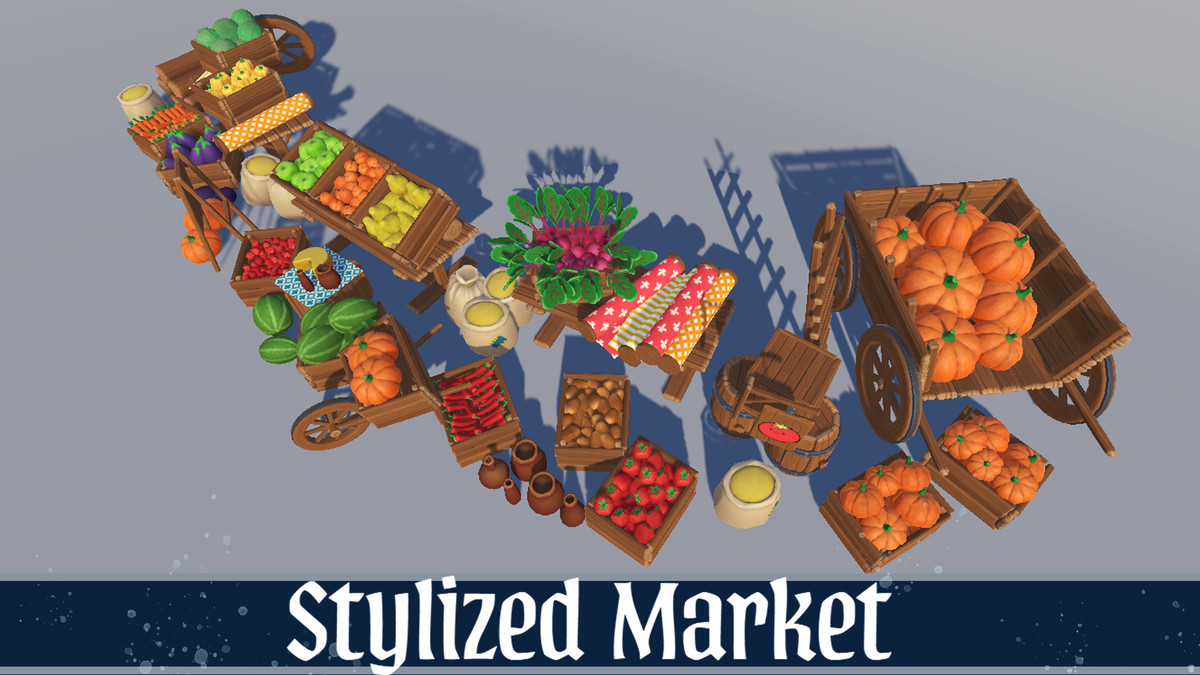Stylized Ultimate Market Props Pack