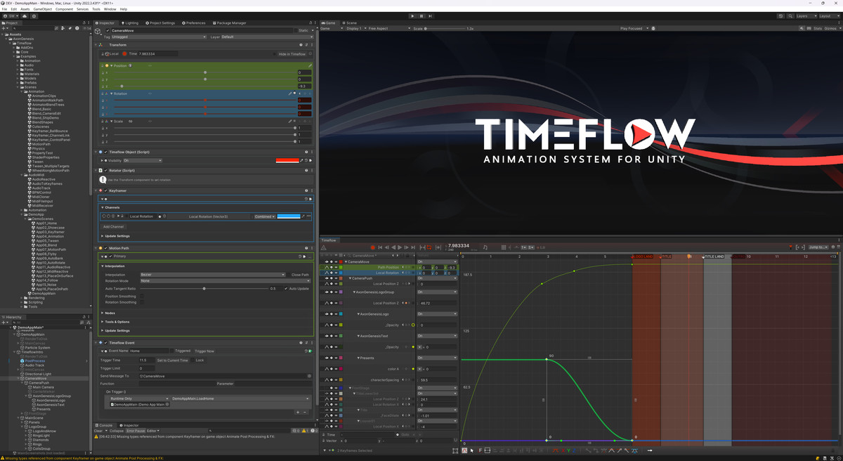 Timeflow Animation System