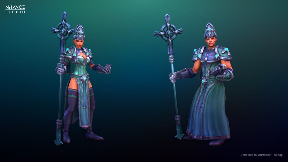 Stylized Fantasy Cleric Outfit