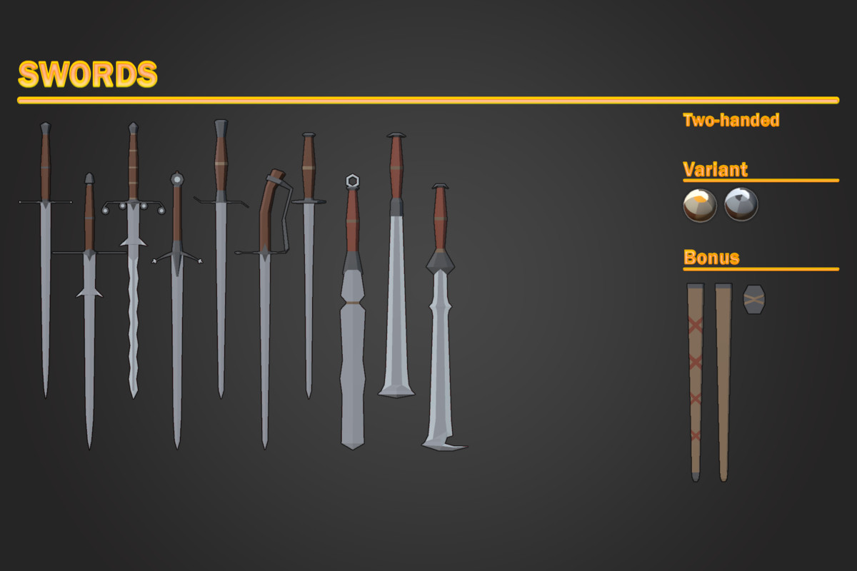Mega Low Poly Weapon Pack