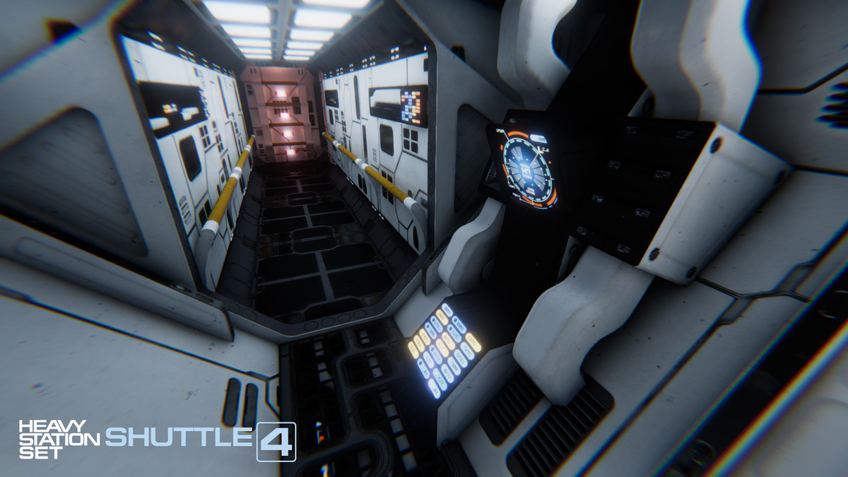 Sci-Fi Heavy Station Set SHUTTLE-4