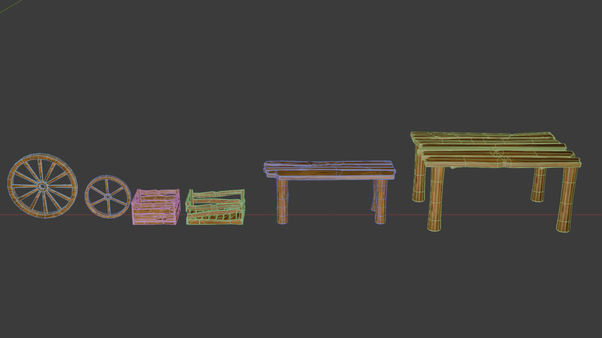 Breakable Stylized Wooden Pack