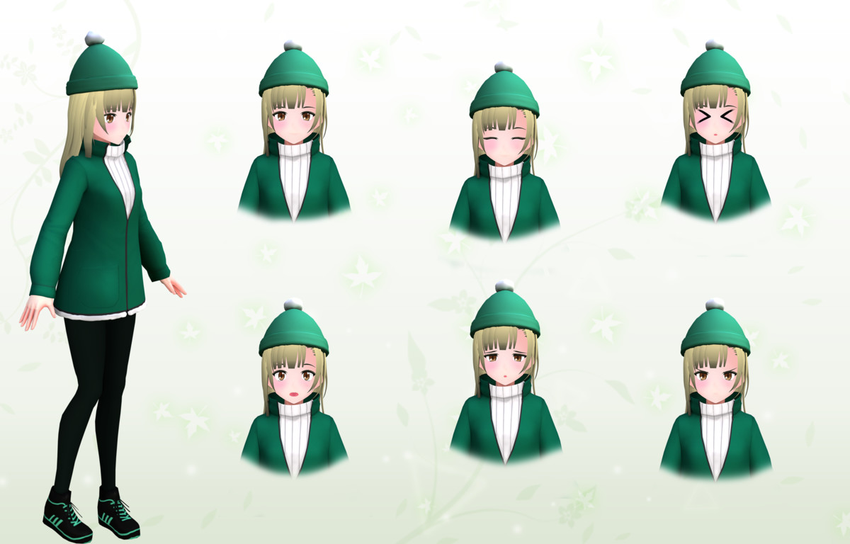 Yui V2: Anime-Style Character For Games And VRChat - AssetsDeals.pro