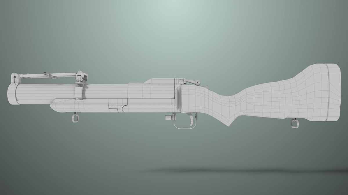 Grenade Launcher 02 Brown URP HDRP Textures