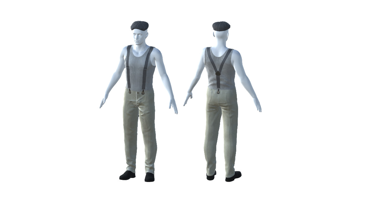 MCS Male: Vintage Boxing Manager Outfit
