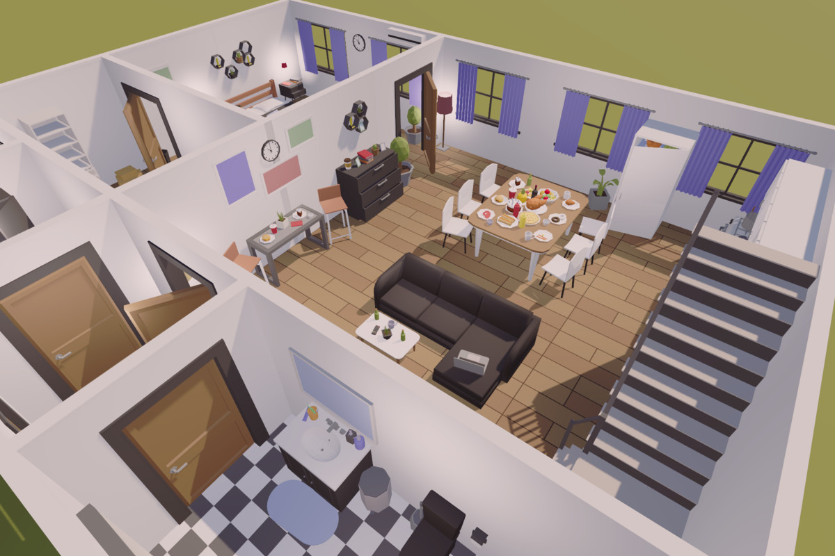 Ultimate Characters Bundle + Low Poly House Interior