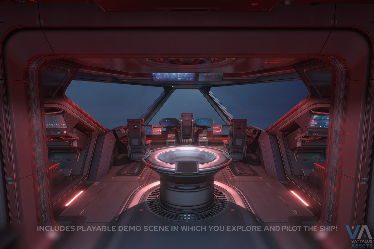 Spaceship with Full Interior: Minerva Corvette