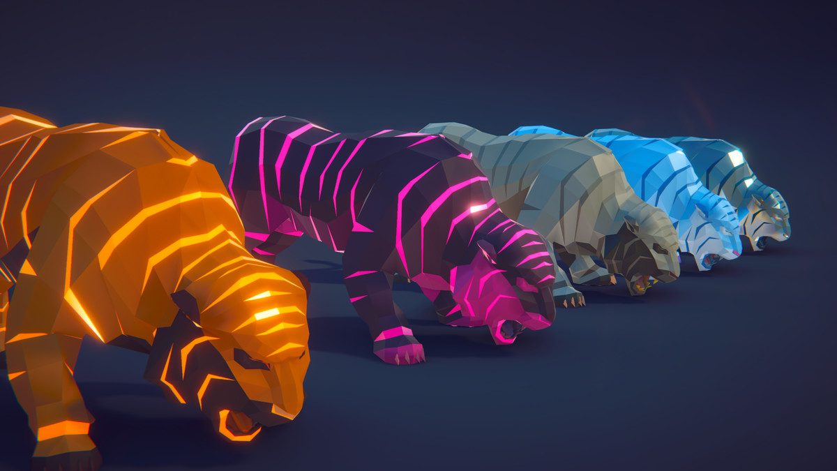 Poly Art: Tiger