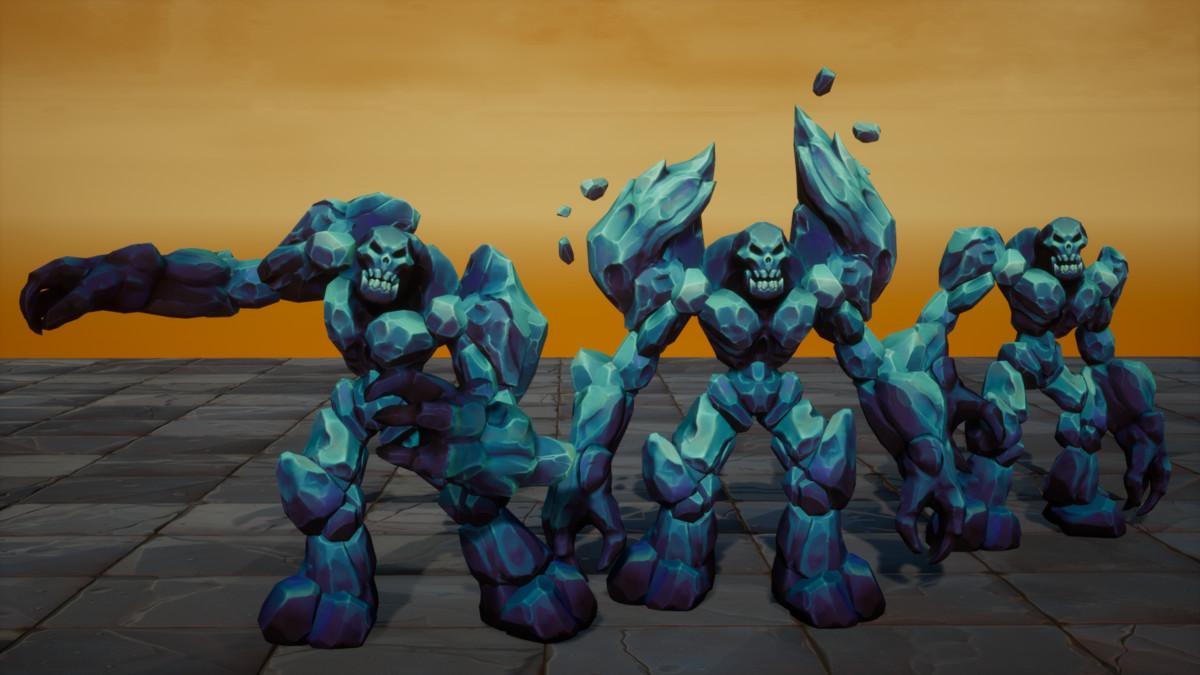 Modular Stylized Fantasy Rock Golem
