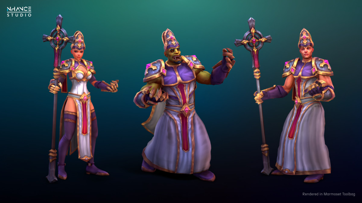 Stylized Fantasy Cleric Outfit
