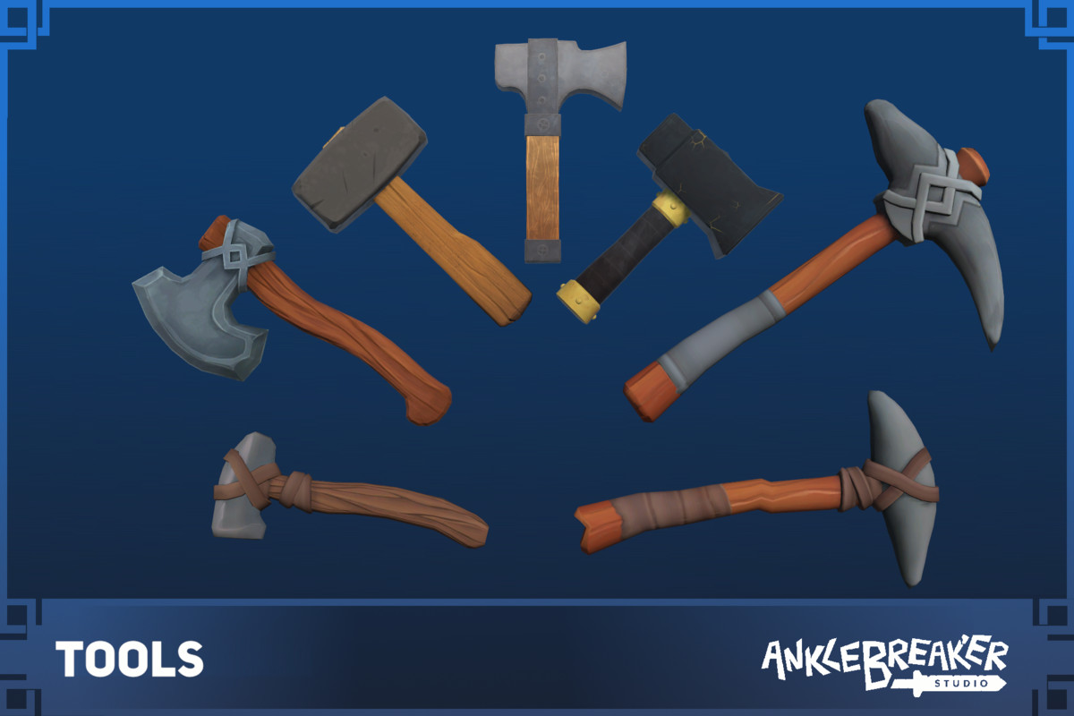 Stylized Melee Weapons & Shields | MEGAPACK#1