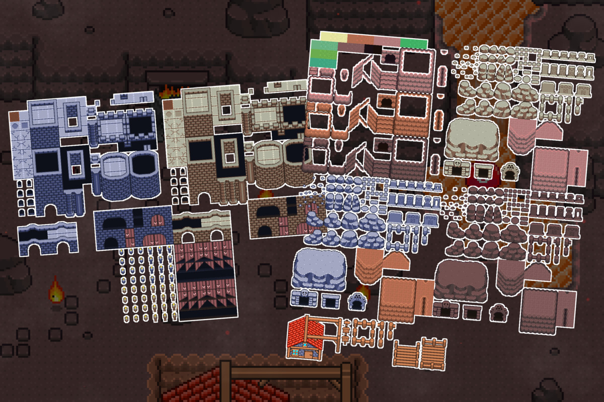 2D TopDown Tilesets Fantasy Dreamland