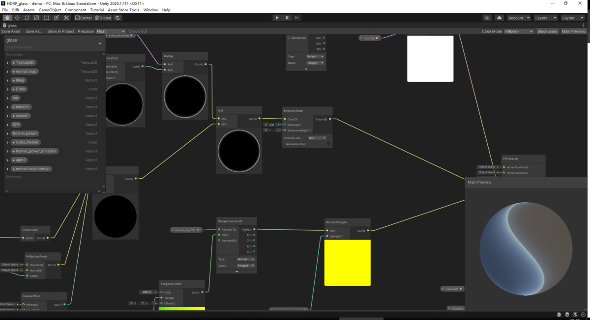 Glass Shader（HDRP）