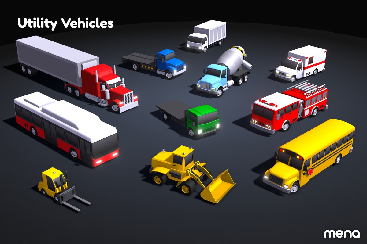 ARCADE: Ultimate Vehicles Pack - Low Poly Cars