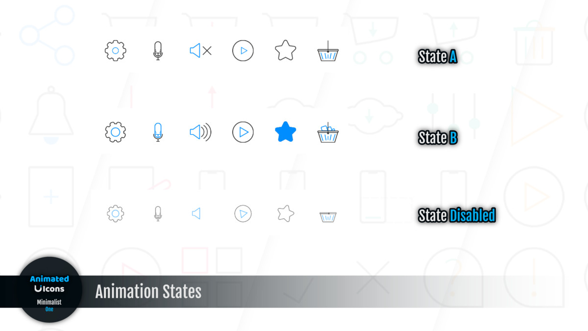 Animated Icons - Minimalist One