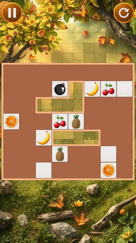 Fruit Slide - Brain Teasing Logic Puzzle Template for Mobile