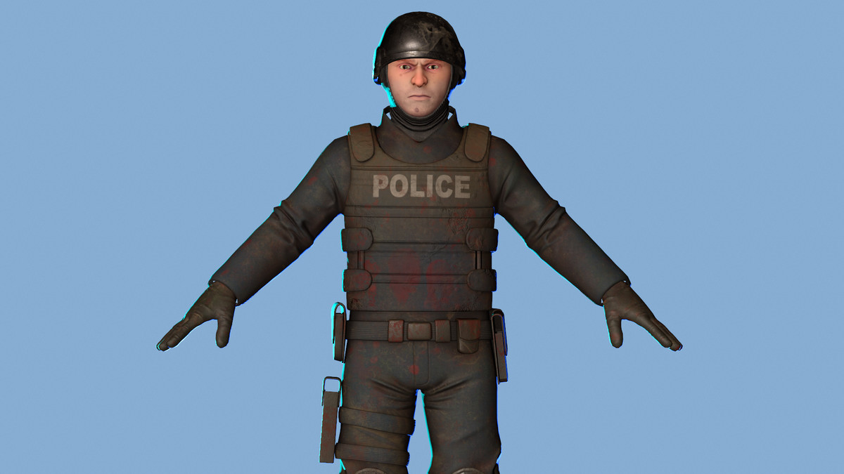 Police Tactical Officer – Realistic 3D Character