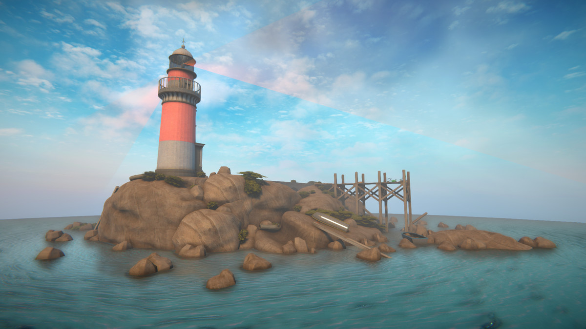 Realistic Beachfront Lighthouse Asset Package