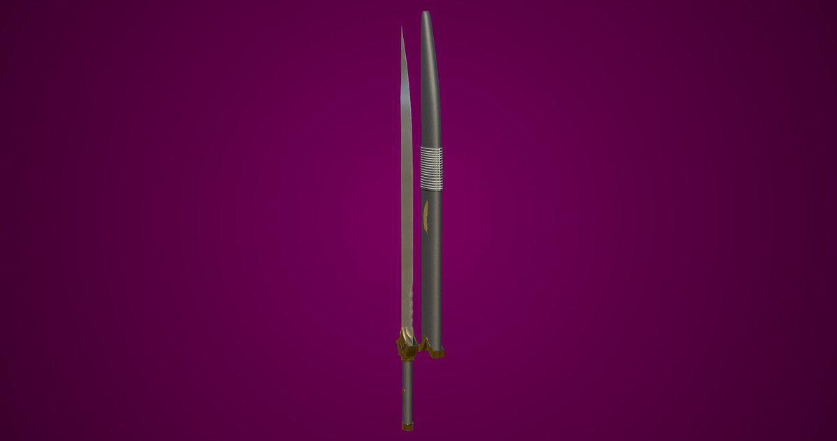 Medieval Sword 05 URP and HDRP Textures