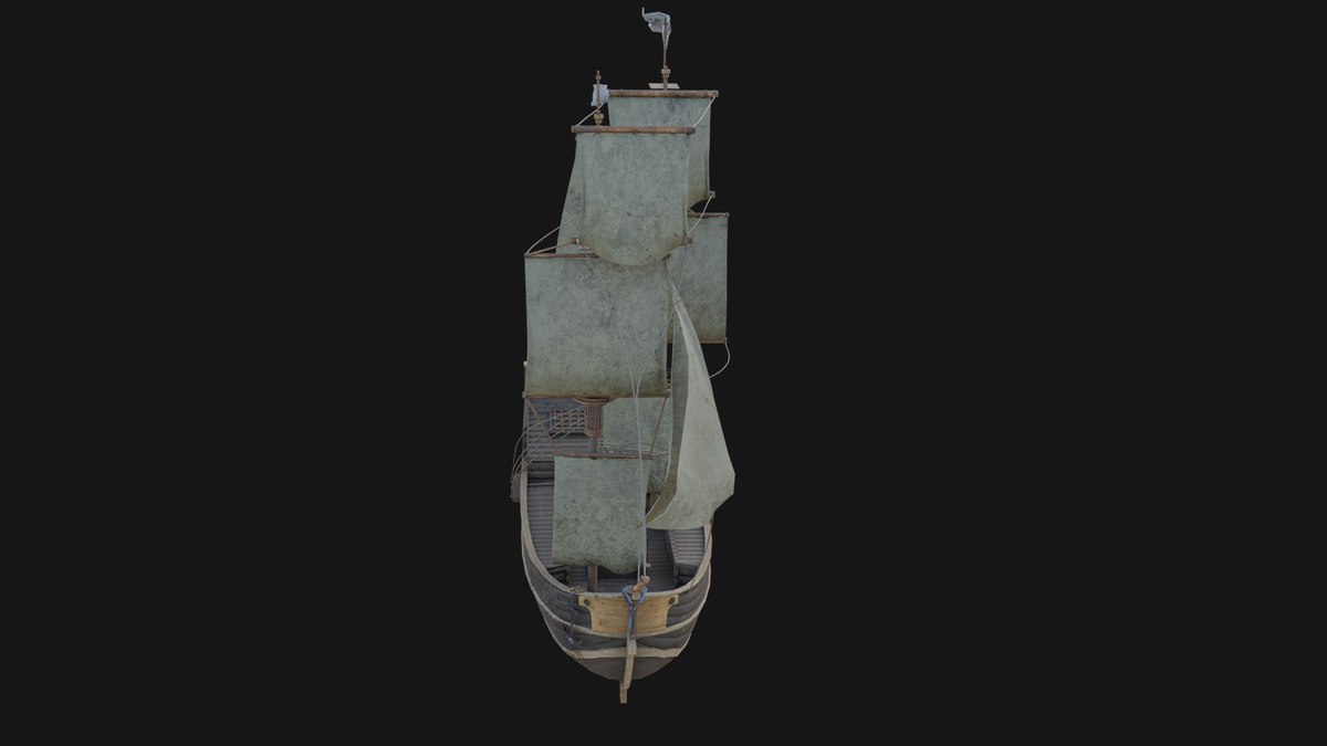 Sailing Ship Barque URP and HDRP Textures