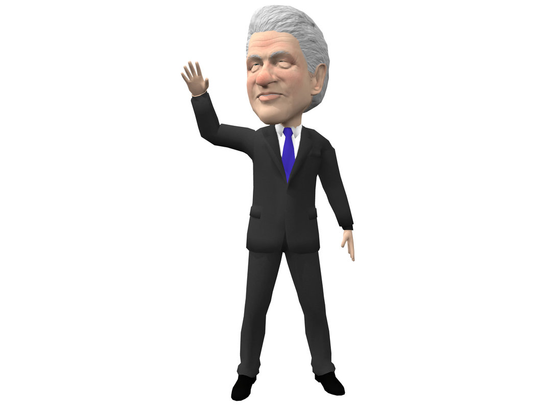 Bill Clinton caricature