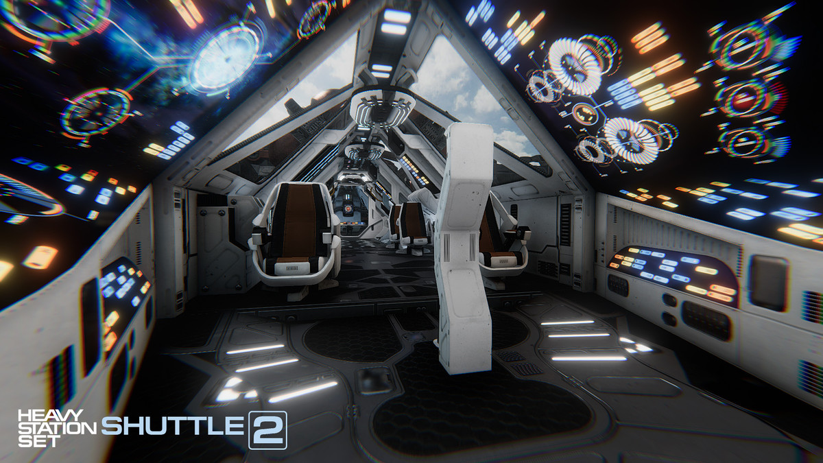 Sci-Fi Heavy Station Set SHUTTLE-2