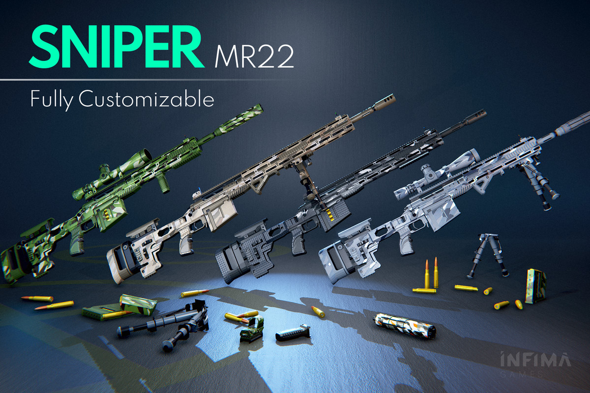 Low Poly Models - Modern Guns Pack (Built-in)