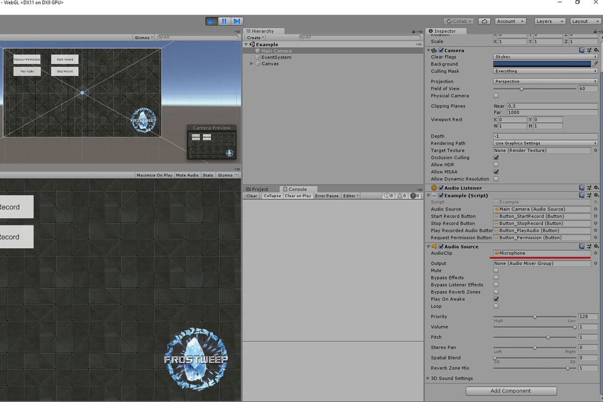 Microphone Pro - WebGL, Mobiles, Desktop