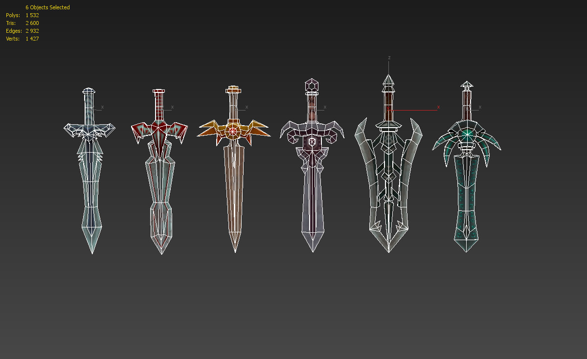 Fantasy swords set