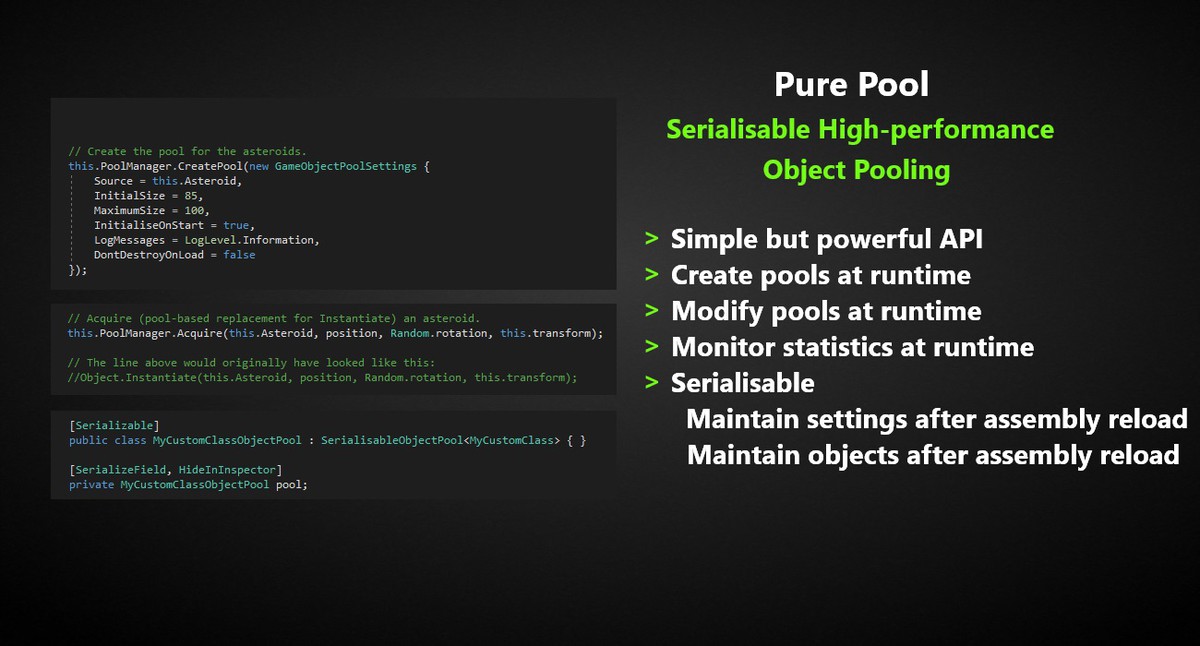 Pure Pool - Object Pooling