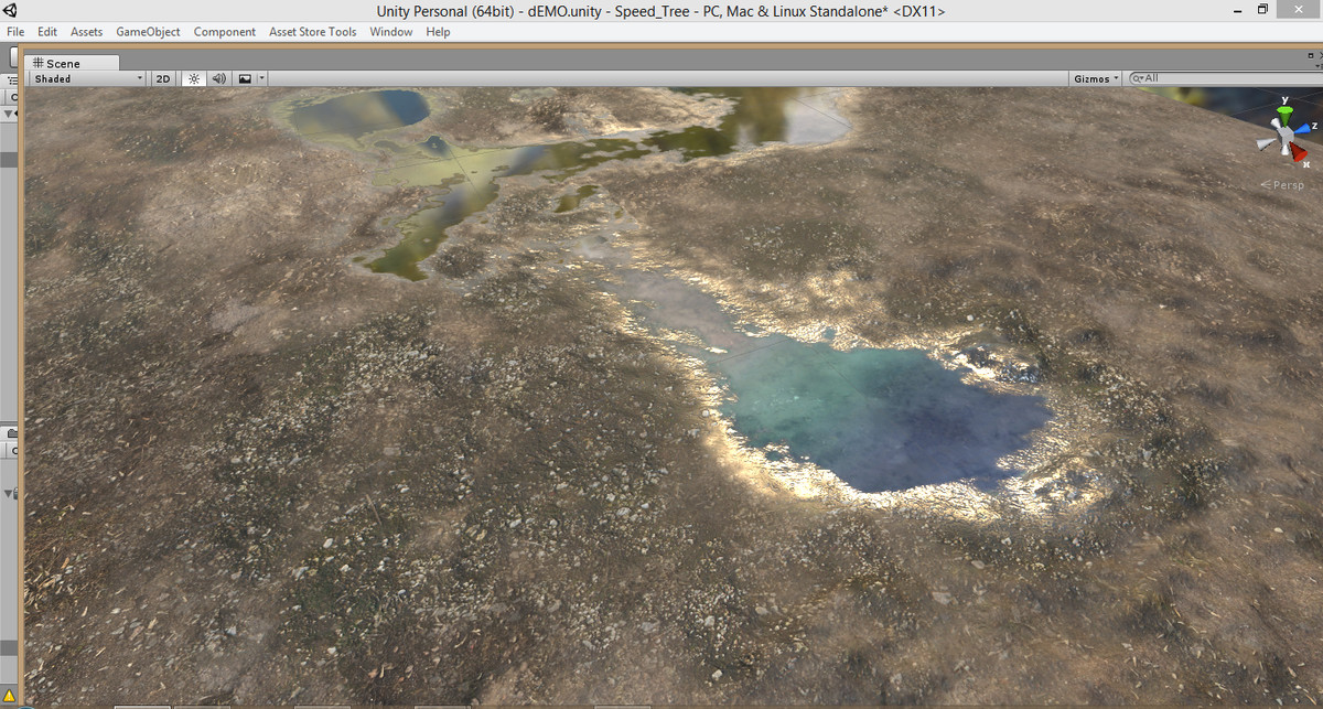 Photo-Textures Ground With Puddles