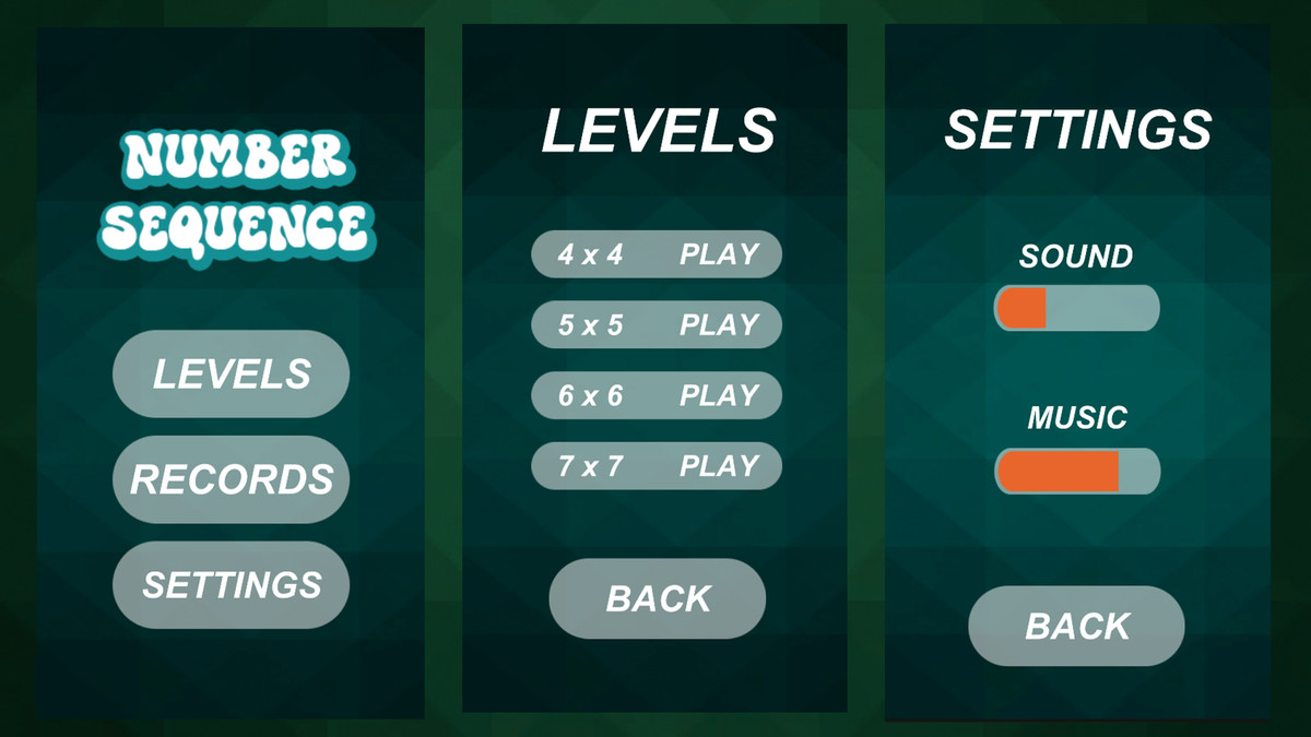 Number Sequence Game Template