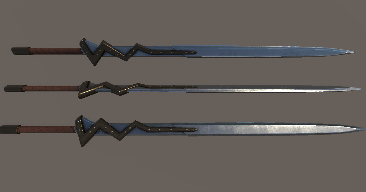 PBR fantasy long sword