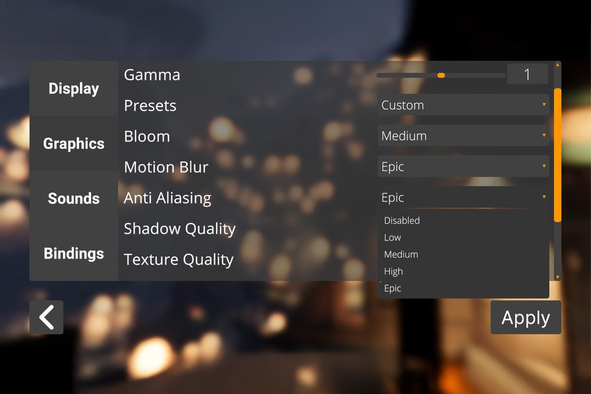 OneTapUI - Customizable Settings Menu