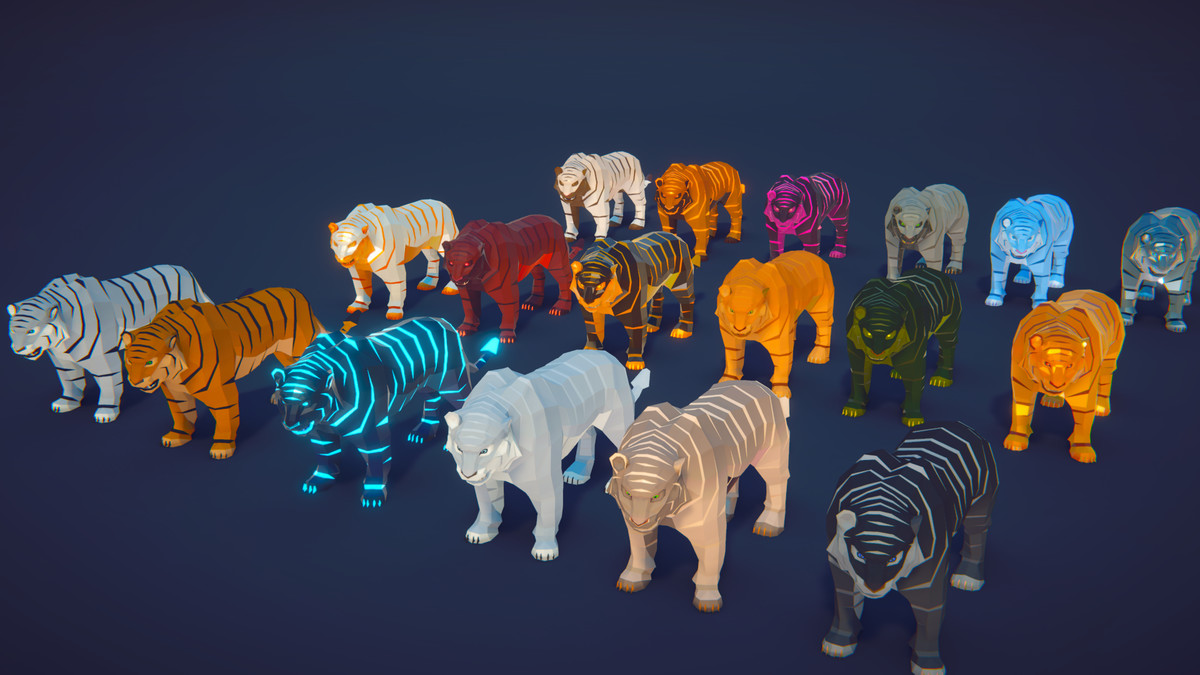 Poly Art: Tiger