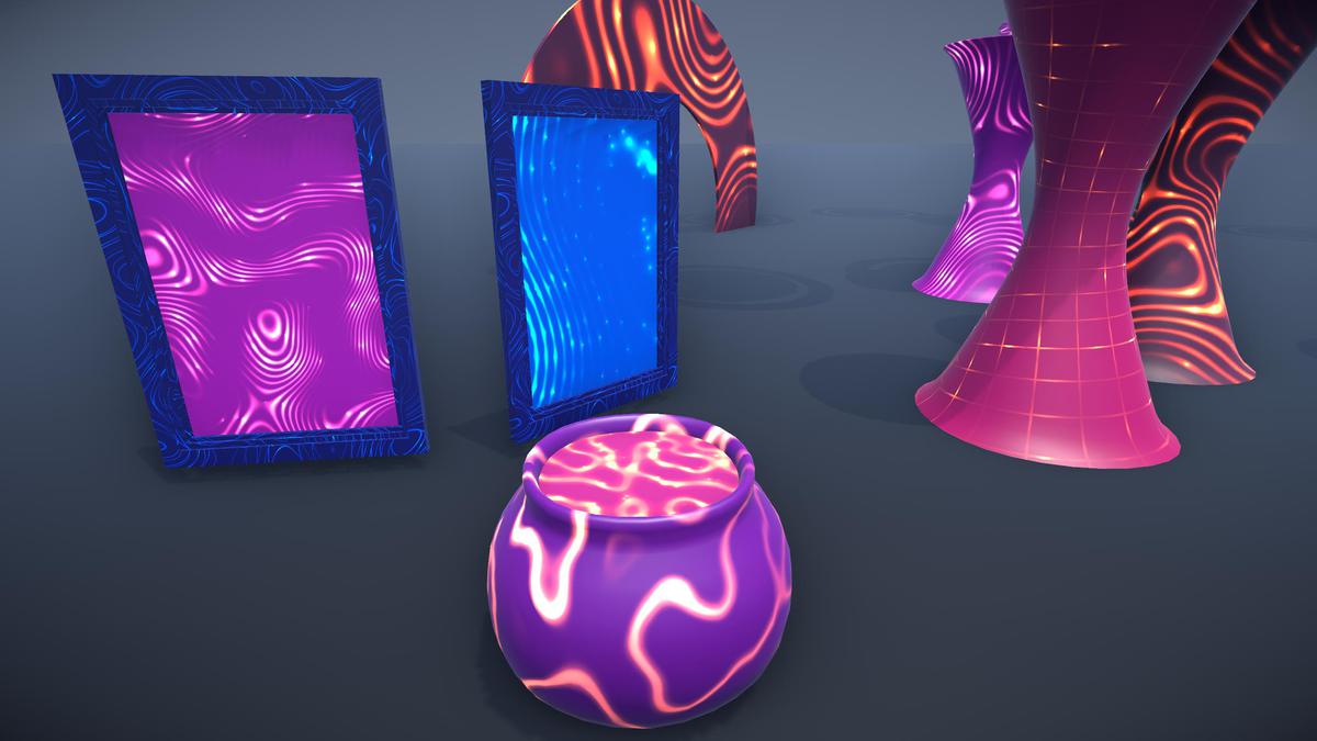 Animated Abstract Shader & Props