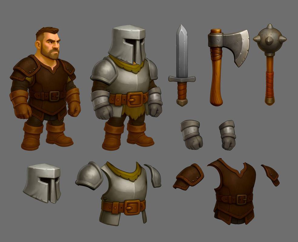 Animated 2D Character - Warrior (Spine)