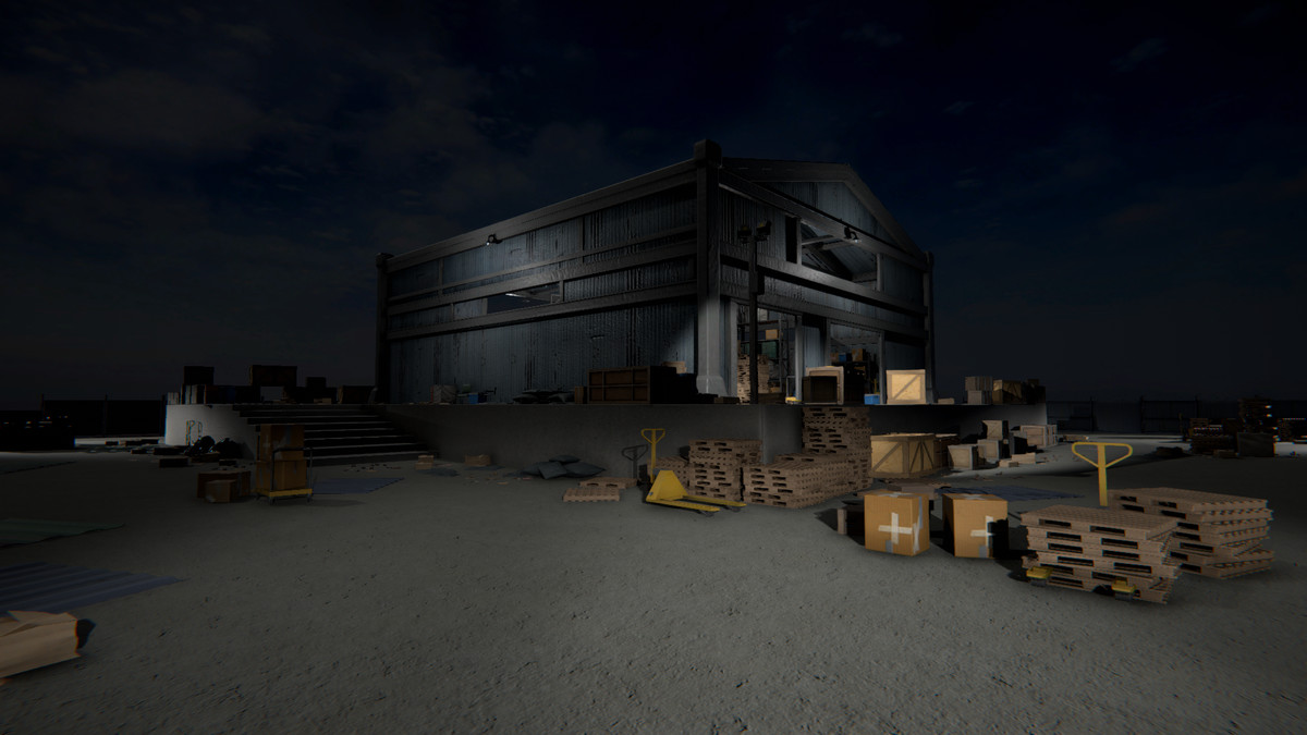 Realistic Modern Industrial Warehouse Asset Package