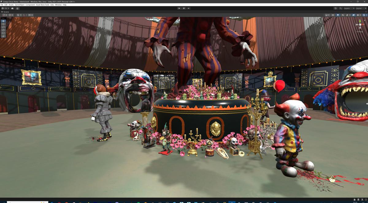 Creepy Circus Arena Modular Environment